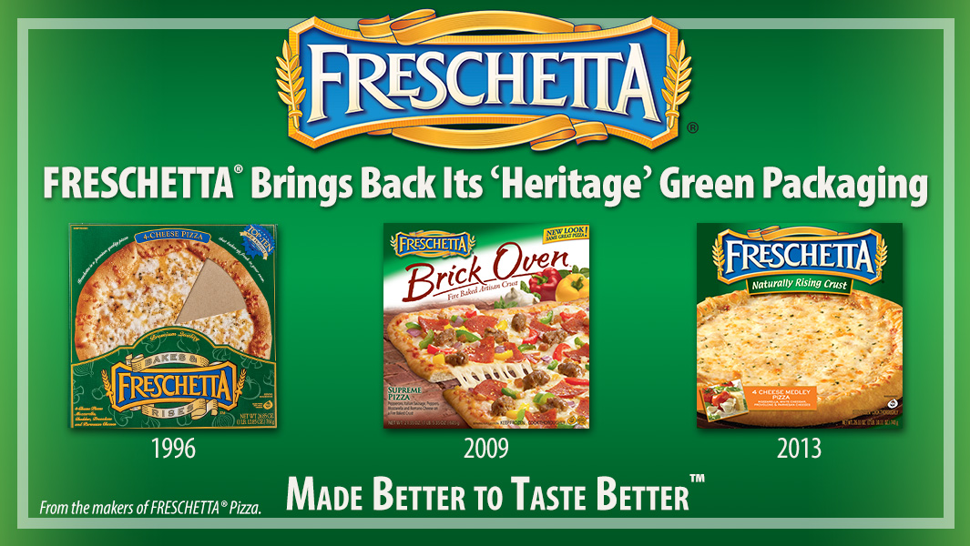 Freschetta Returns to 'Heritage' Green Packaging Scene - In Bid to ...