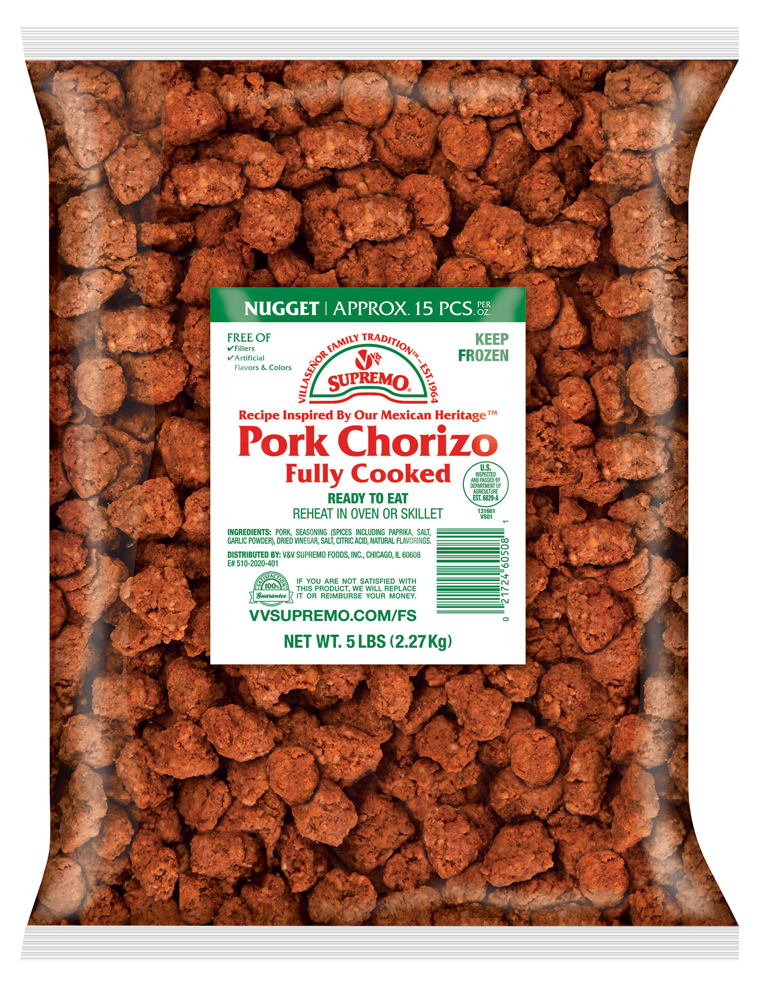 Pre-Cooked Frozen Chorizo Line Launched by V&V Supremo Foods | Frozen ...