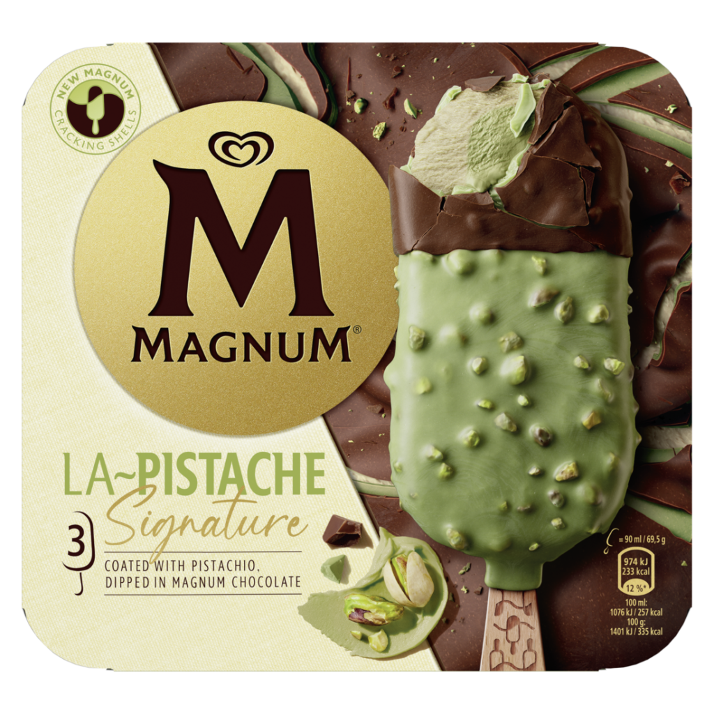 La Pistache and La Pêche Star in Signature Range from Magnum | Frozen Foods Biz